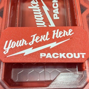 Personalized Milwaukee Packout Labels/badges (LARGE) for 2 or 3 Drawer ...