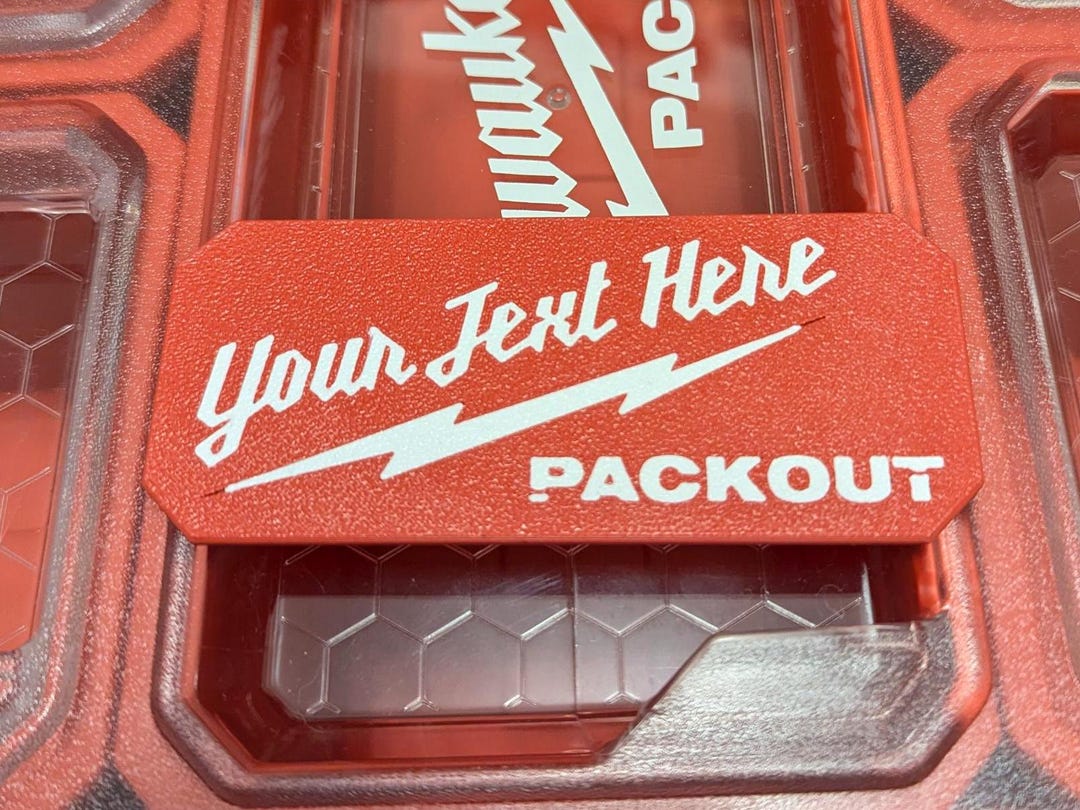 Personalized Milwaukee Packout Labels (SMALL) for Packout Shelving ...