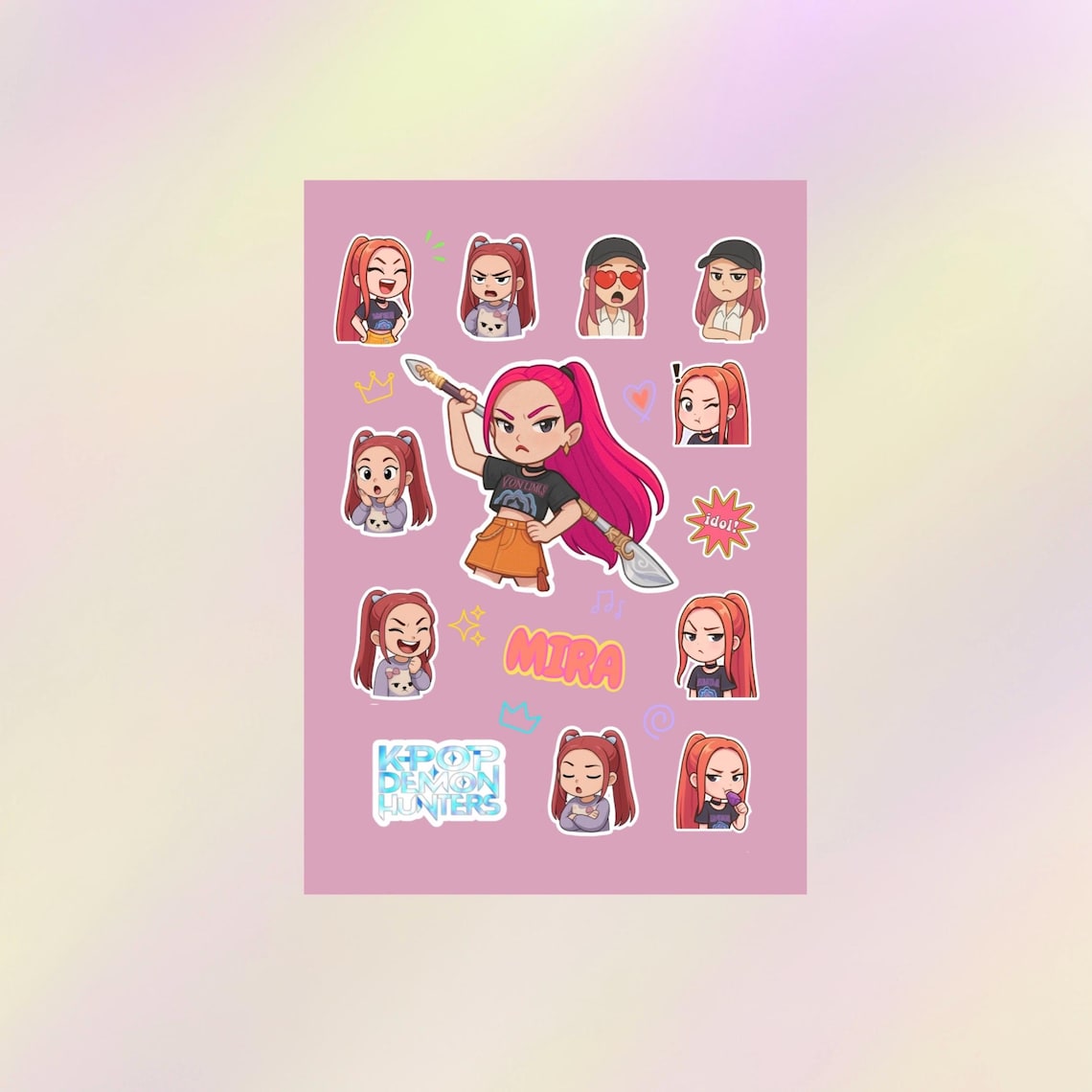 Kpop Demon Hunter Printable Sticker Sheets, Cut Out Sticker ...