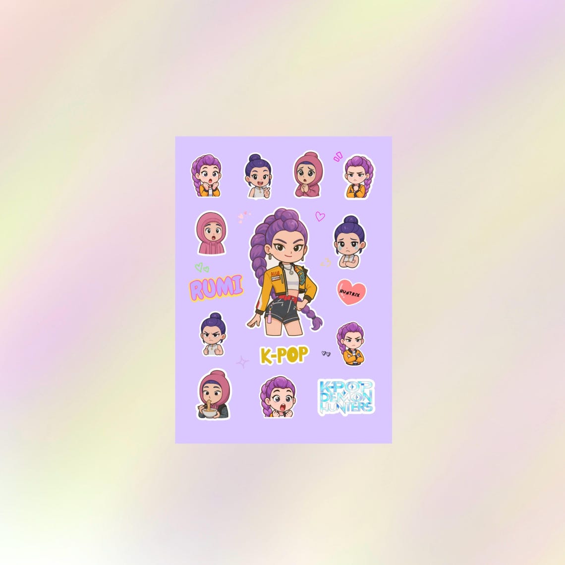 Kpop Demon Hunter Printable Sticker Sheets, Cut Out Sticker ...
