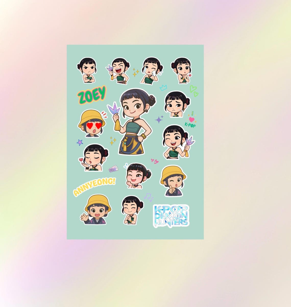 Kpop Demon Hunter Printable Sticker Sheets, Cut Out Sticker ...