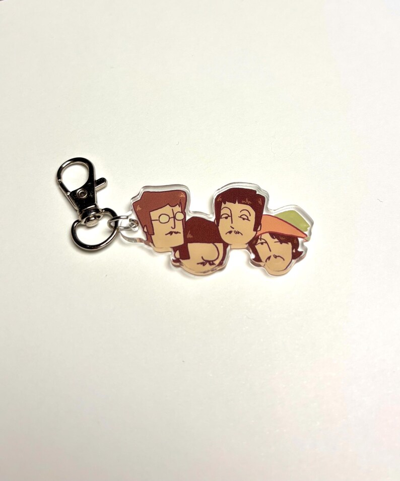 The Beatles Acrylic Keychains, Charms Bluejaywayco - Etsy