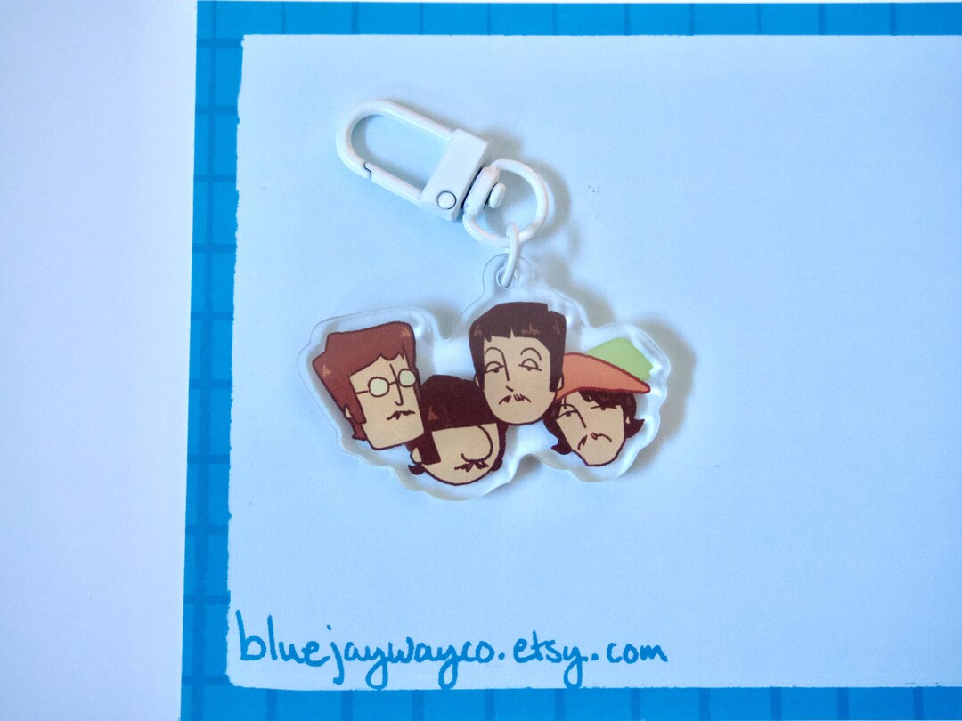 The Beatles Acrylic Keychains, Charms | Bluejaywayco - Etsy