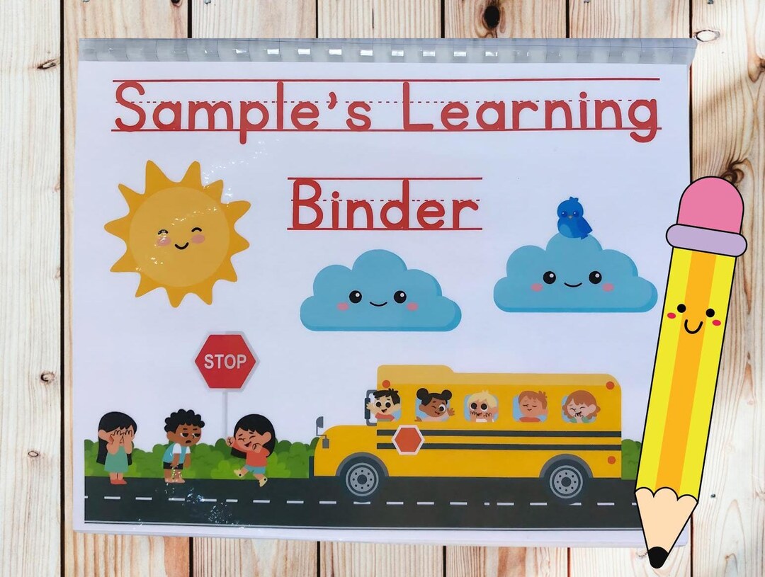 Personalized Busy Book I Preschool Learning I Kindergarten Learning ...