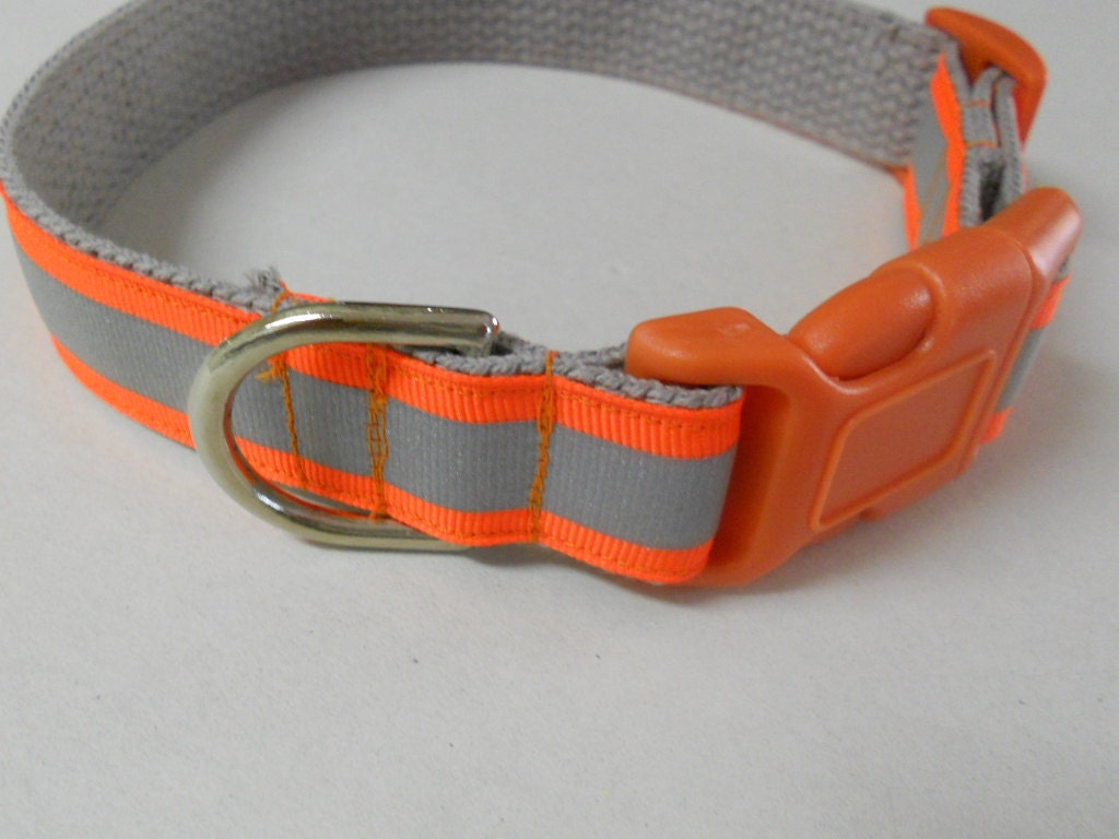 1 Wide Reflective Dog Collar 3M Reflective Ribbon - Etsy