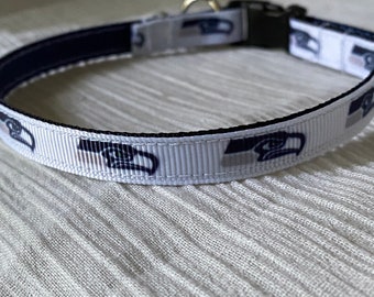 Seahawks Dog Collar - Etsy