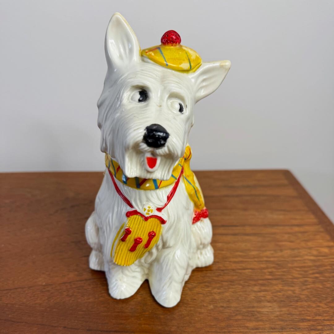 Vintage Reliable Scottie Dog Coin Bank, Mid-century Scottish Terrier ...