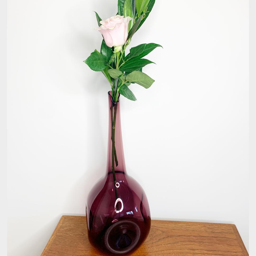 Rare Vintage Zeller Handblown Dimple Glass Vases, Mid-century Modern ...
