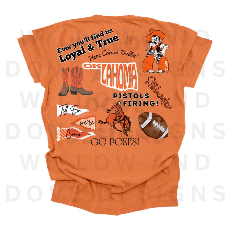 Stillwater Osu OKSTATE Gameday DUALSIDE Shirt File PNG Digital - Etsy
