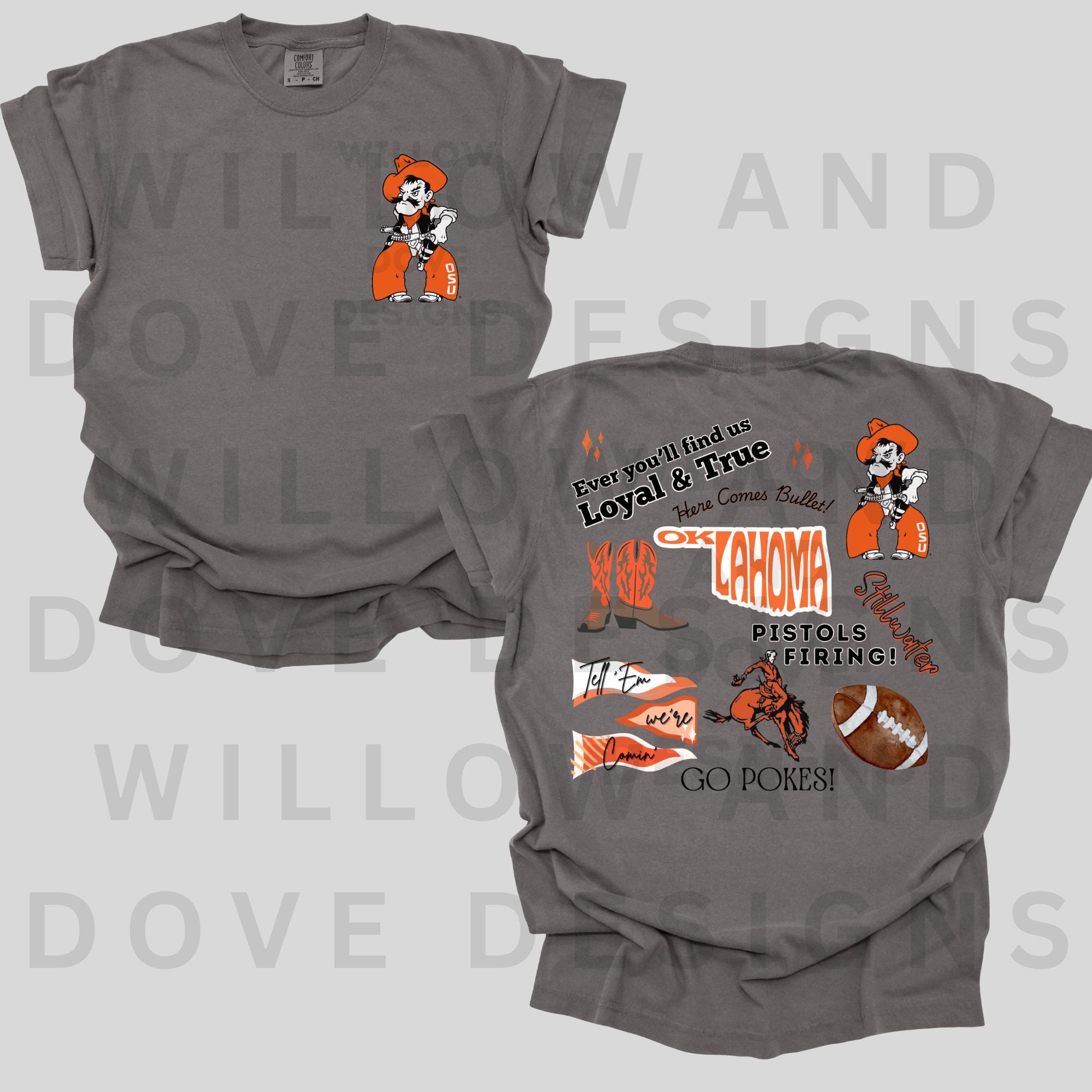 Stillwater Osu OKSTATE Gameday DUALSIDE Shirt File PNG Digital - Etsy