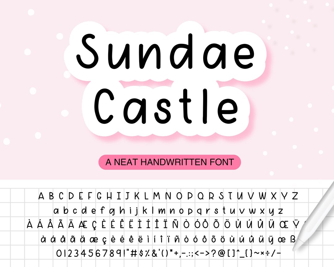 Neat Handwritten Font, Neat Handwriting, Neat Font, Cute Handwritten ...