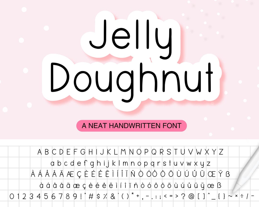 Neat Handwritten Font, Neat Handwriting, Neat Font, Cute Handwritten ...