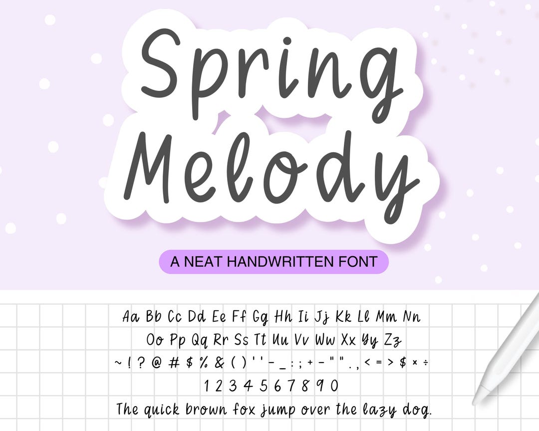 Neat Handwritten Font, Neat Handwriting, Neat Font, Cute Handwritten ...