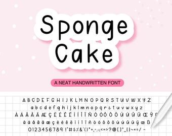 Neat Handwritten Font, Neat Handwriting, Neat Font, Cute Handwritten ...