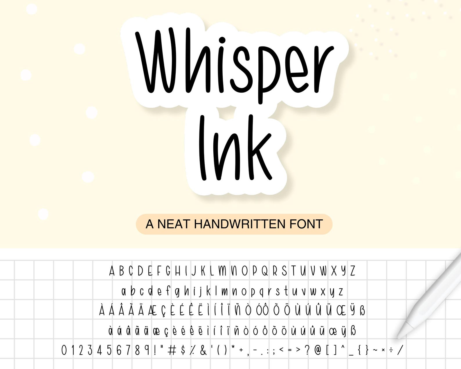 Neat Handwritten Font, Neat Handwriting, Neat Font, Cute Handwritten ...