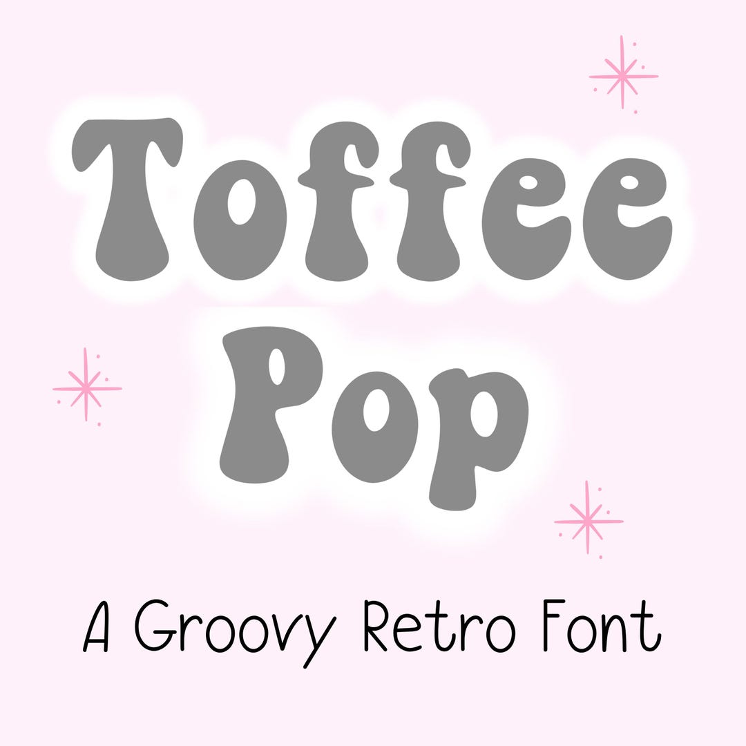Bubble Font, Bubbly Font, Grooving Font, Hippie Font, Disco Font, 70s ...
