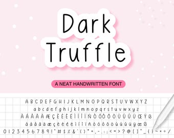 Neat Handwritten Font, Neat Handwriting, Neat Font, Cute Handwritten ...