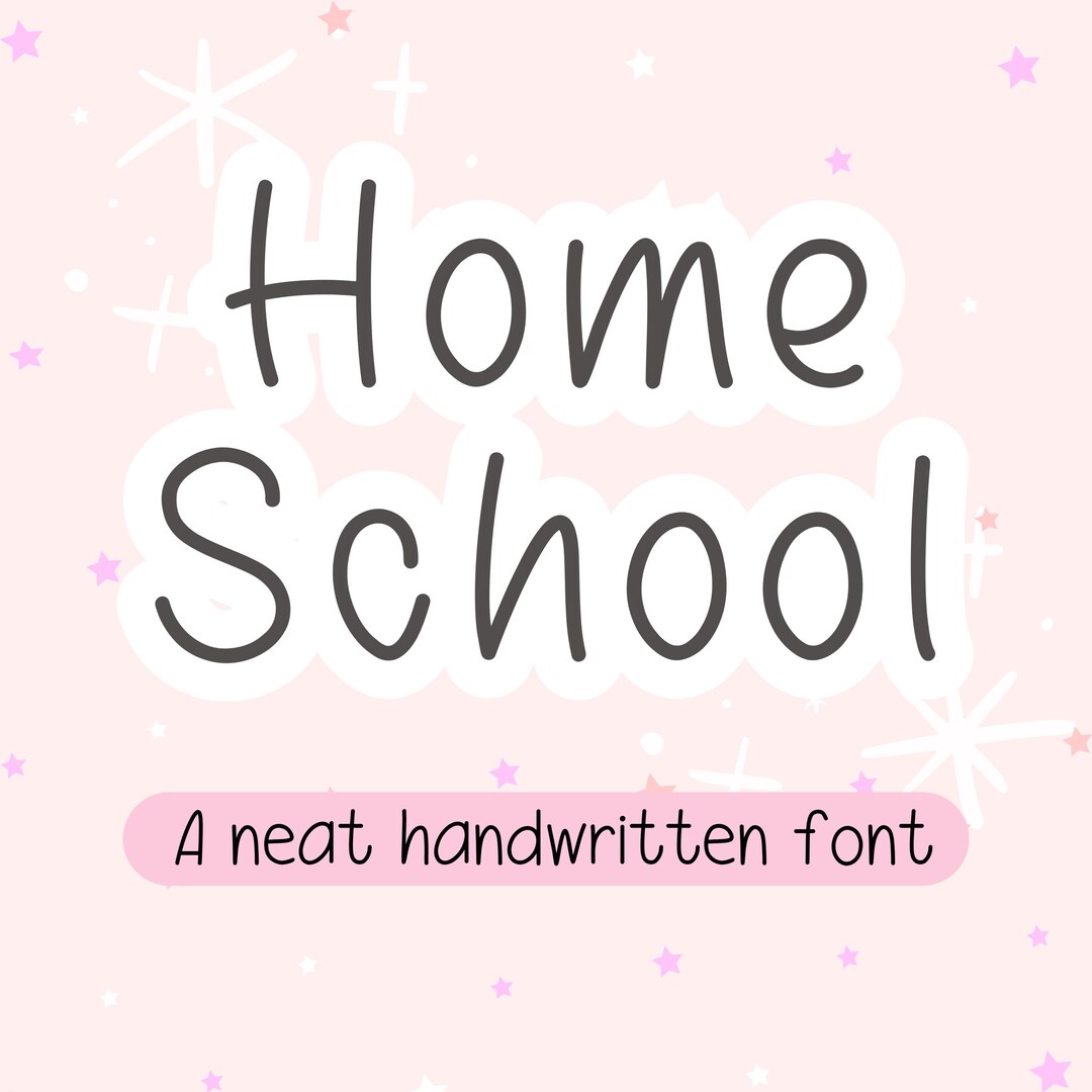 Unique Font, Cute Handwriting Font, Clean Handwritten Font, Digital ...