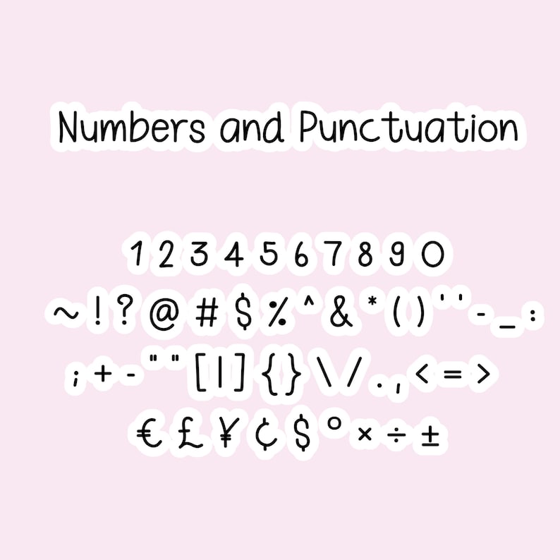 Student Font, Goodnotes Font, Study Notes, Digital Planner Font ...