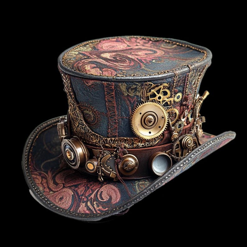 20 Steampunk Hats. PNG Format With Transparency Layer. Suitable for Use ...