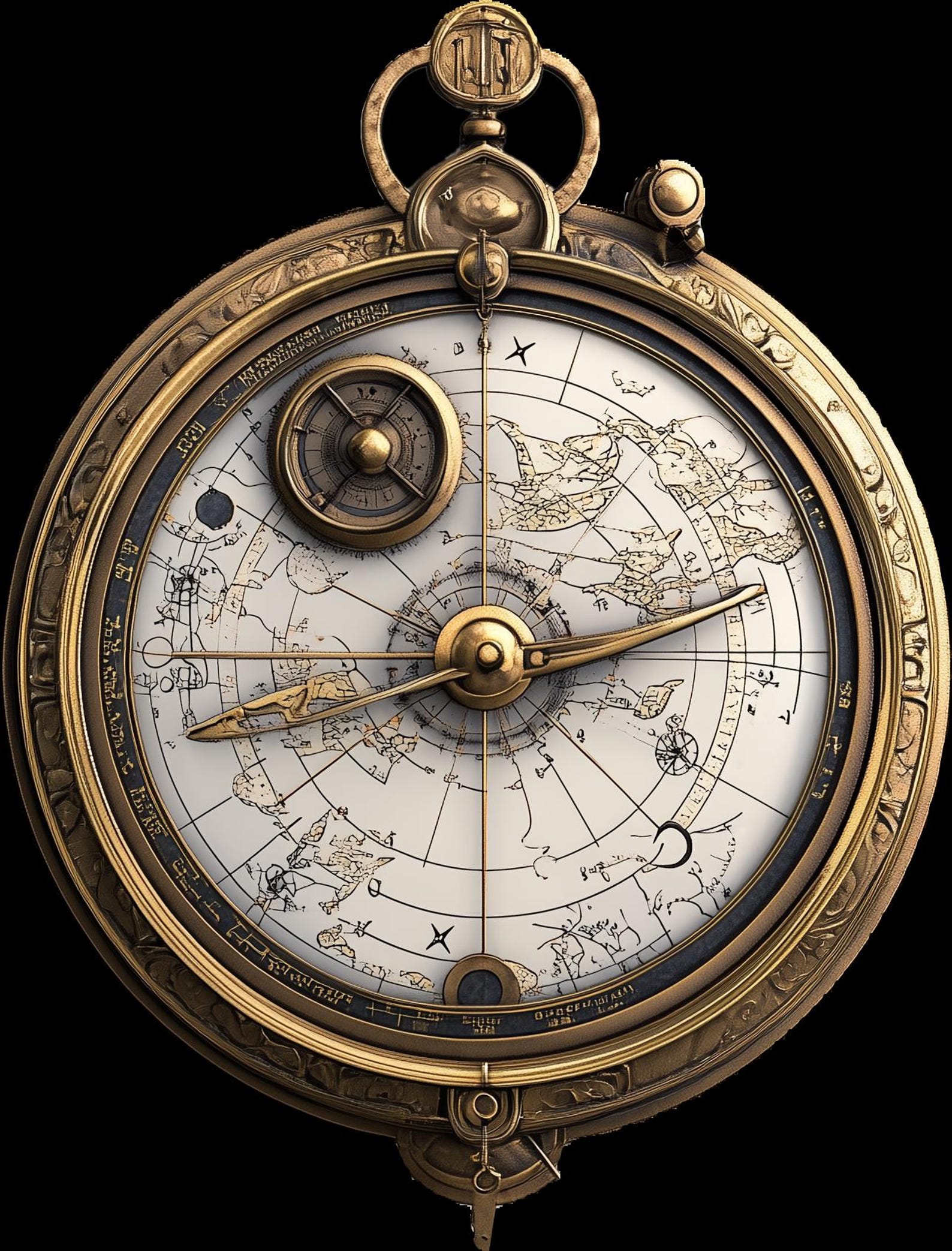 17 Steampunk Clocks and Astrolabes. PNG Format With Transparency Layer ...