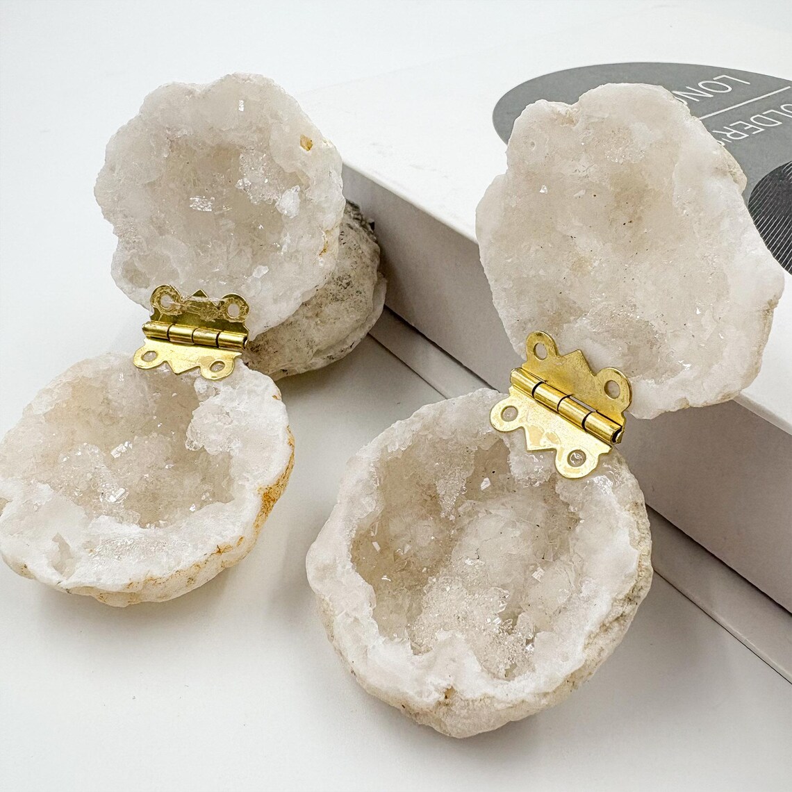 Moroccan Crystal Hole Ring Box, Wedding Engagement Ring Box,natural ...