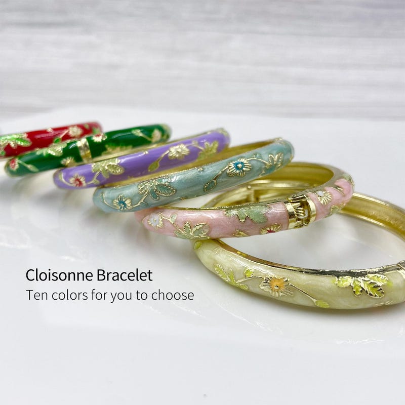 Pink Purple Blue Bangle - Etsy