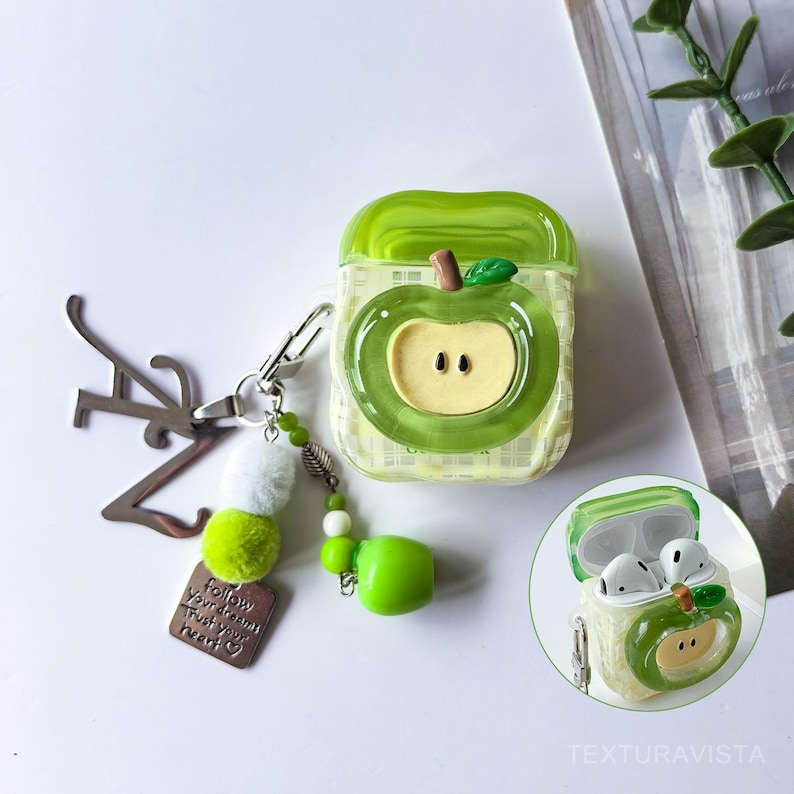Personalized AirPod Case, 3D Cartoon Design – Custom 1-2 Letters ...