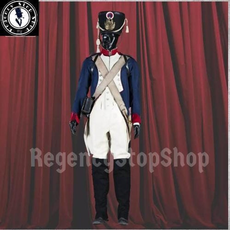 New Men's Regency Reproduction Blue British Napoleonic Uniform Blue ...