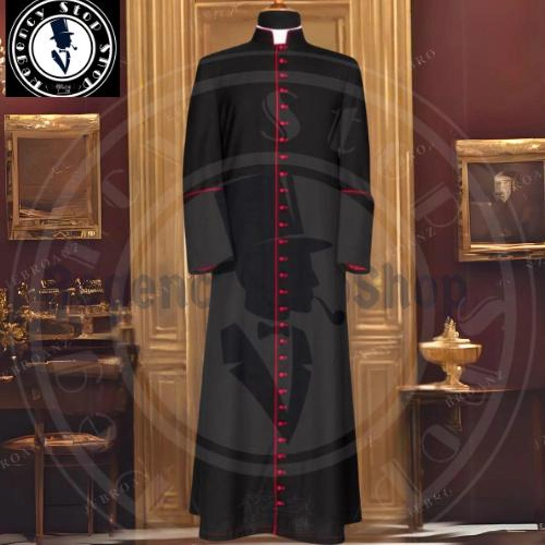 Brand New Bishop Clergy Cassock With Inverness Cape, Mens Roman Cossack ...