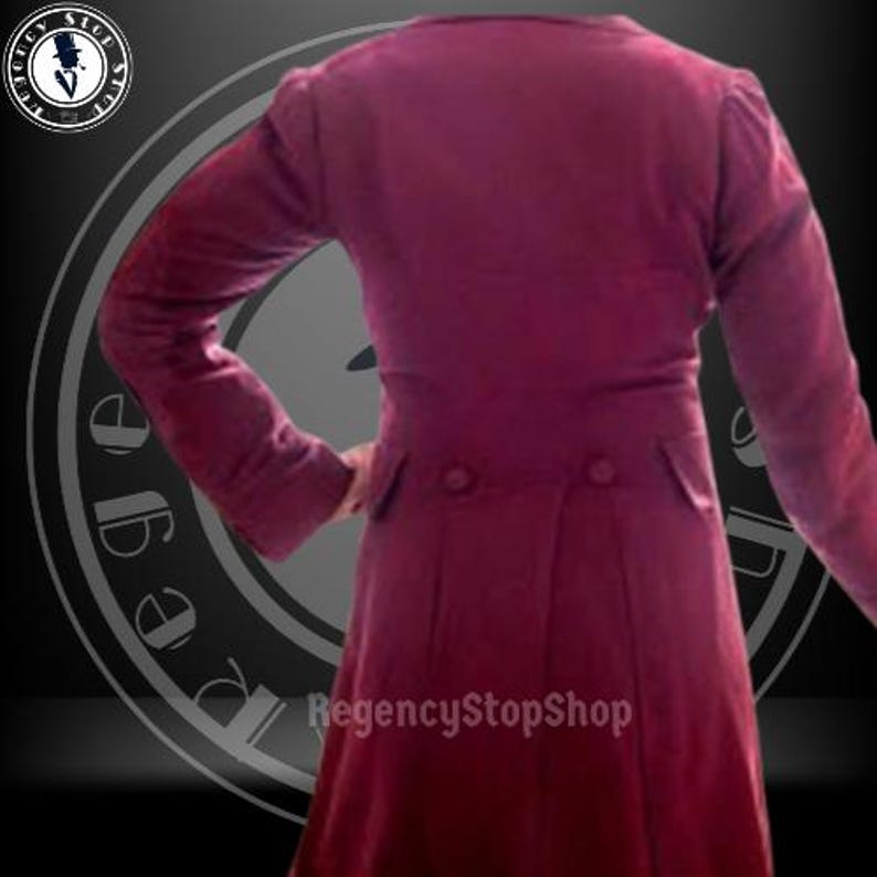 Handmade Brand New Men's Burgundy Regency Dated 1800's Regency Coat ...
