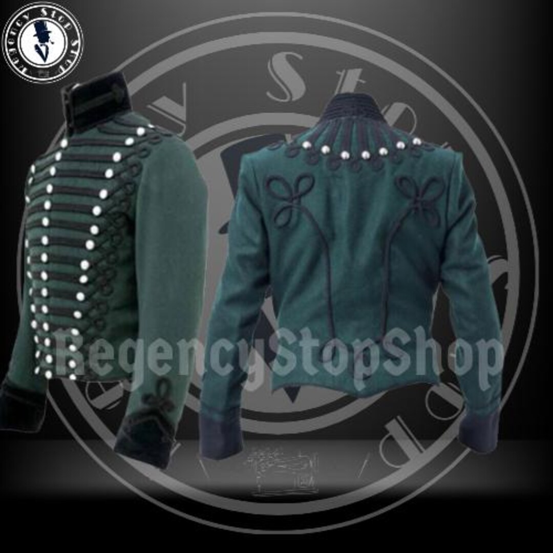 New Napoleonic 95th Rifles Jacket ,military Hussar Jacket, Regency ...