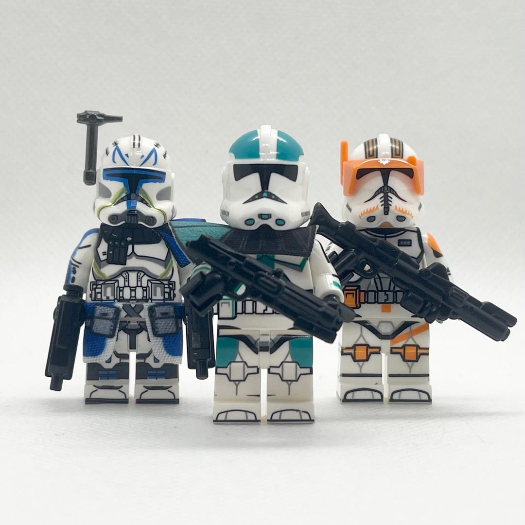 Captain Rex, Commander Cody & Captain Howzer Custom Star Wars Figures ...