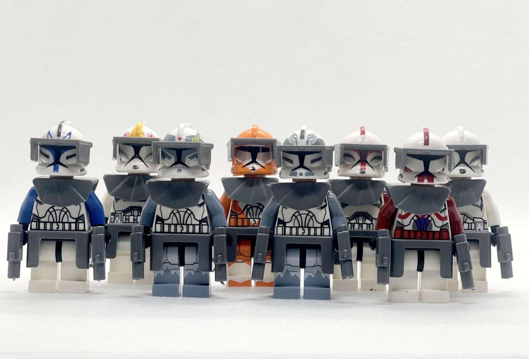 Phase 1 Clone Troopers Custom Figures Star Wars Army Pack Captain Rex Commander Cody 501st Fox ...