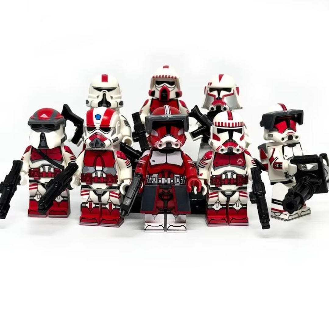 Coruscant Guard Shock Troopers Commander Fox Red Clones Star Wars Clone ...