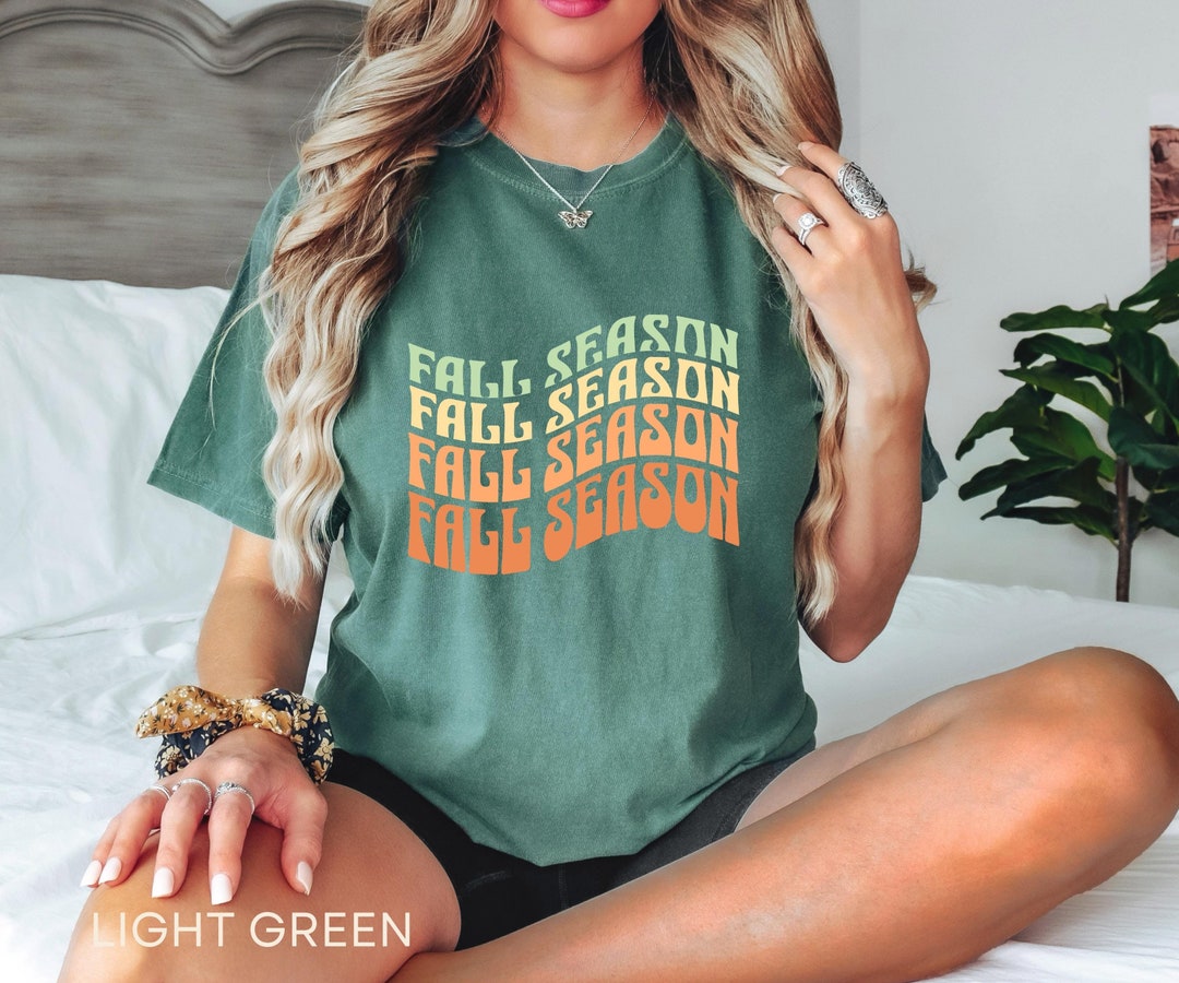 Vintage Style Fall Season Tee Comfort Colors Retro Shirt Cute Fall ...