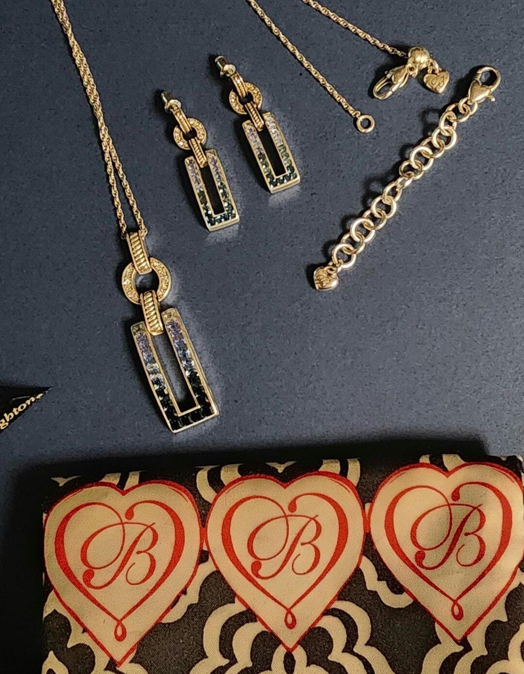 Brighton 'spectrum Glam' Blue Silver Necklace and Earrings - Etsy