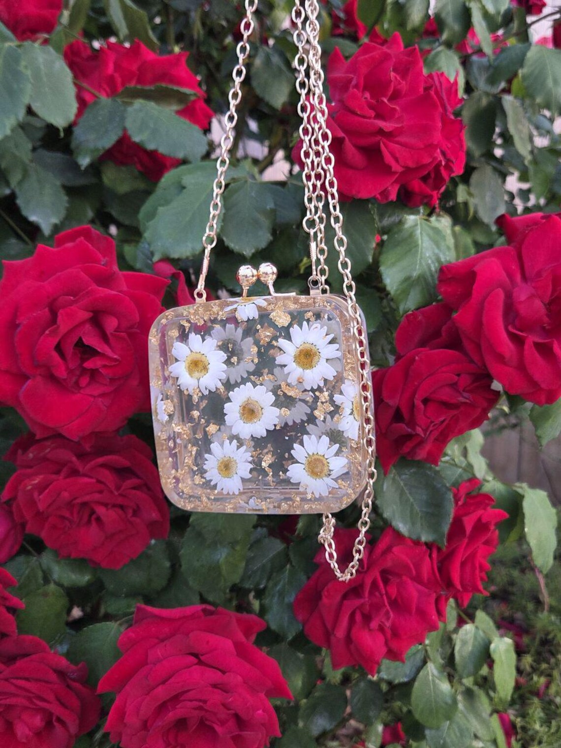 Handmade Epoxy Resin Glitter Purse: Clear Acrylic Statement Bag - Etsy
