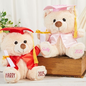 Personalized Graduation Bear 2025, Custom Gift for Grad, Graduation ...