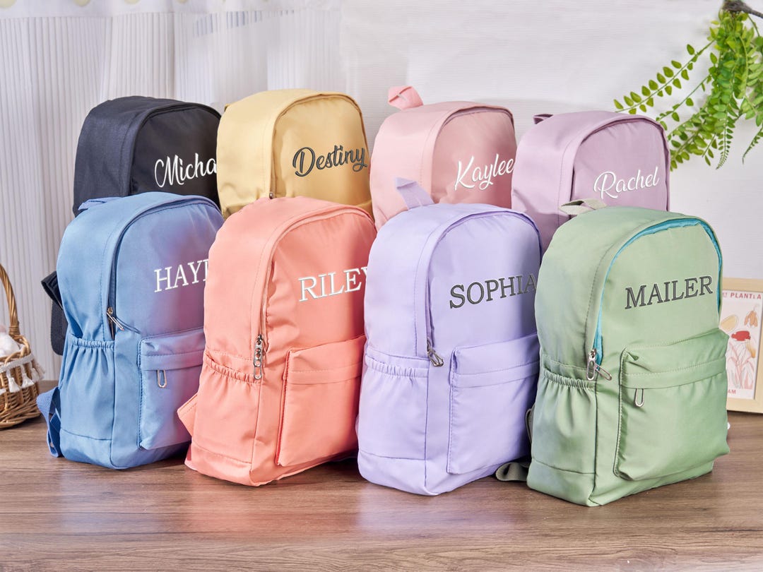 Embroidery Personalized Kids Backpack,custom Kindergarten Toddler Gifts, Kids School Bag ...