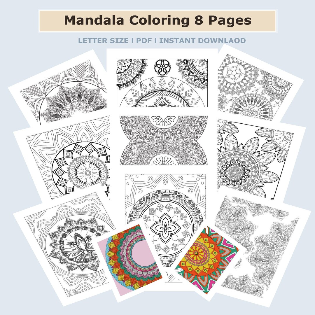 Mandala Coloring Pages, Simple Coloring Pages, Printable Coloring Pages ...
