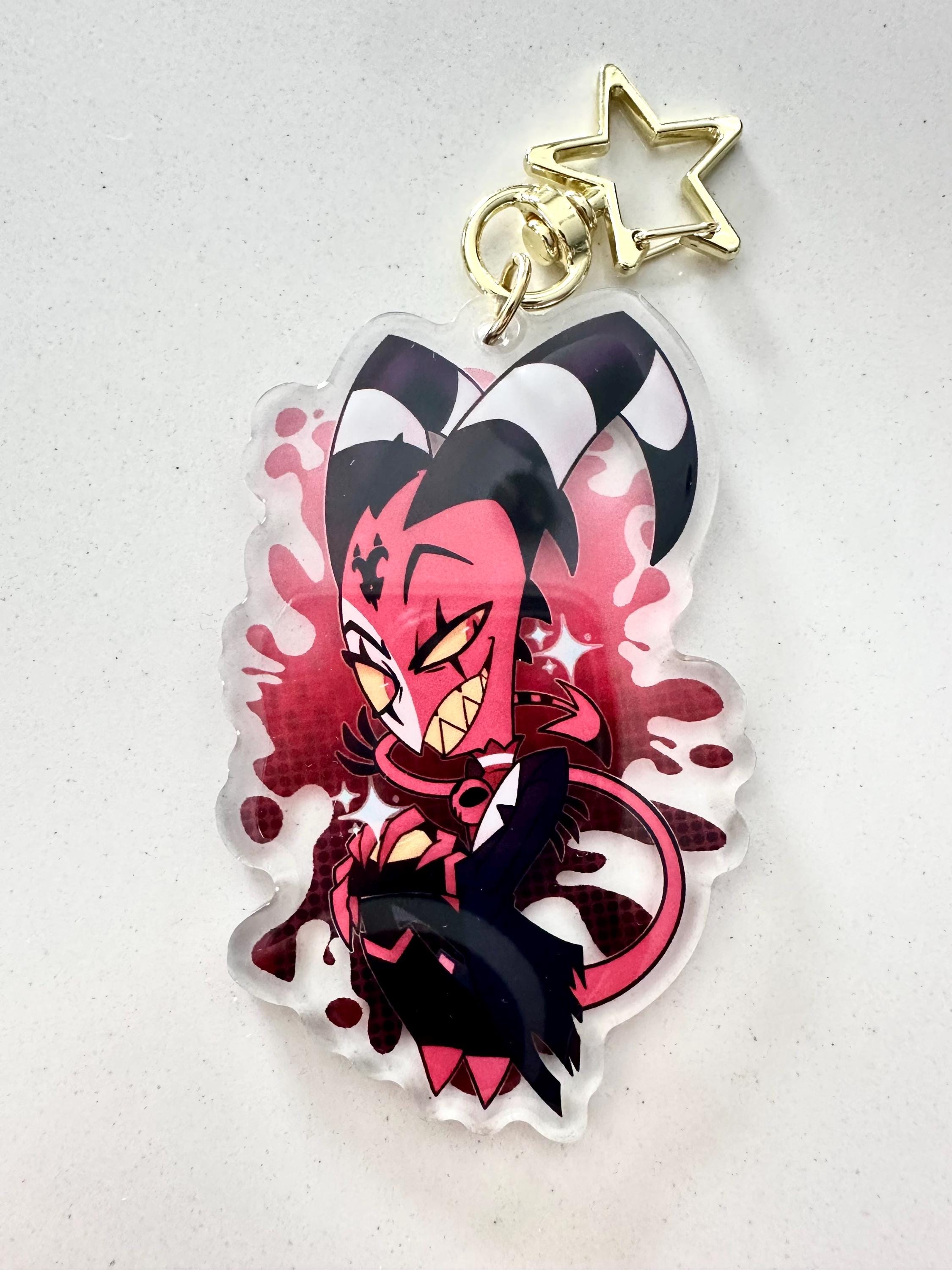 Helluva Boss Acrylic Epoxy Chibi Keychains - Etsy