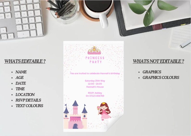 Princess Party Invitation - Etsy