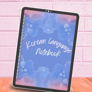 Korean Study Notebook | Hyperlinked Study Journal | Hangul Practice ...