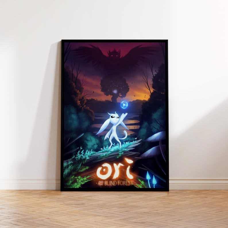 Ori and the Blind Forest Game Poster, Wall Art, Wall Decoration, Framed ...