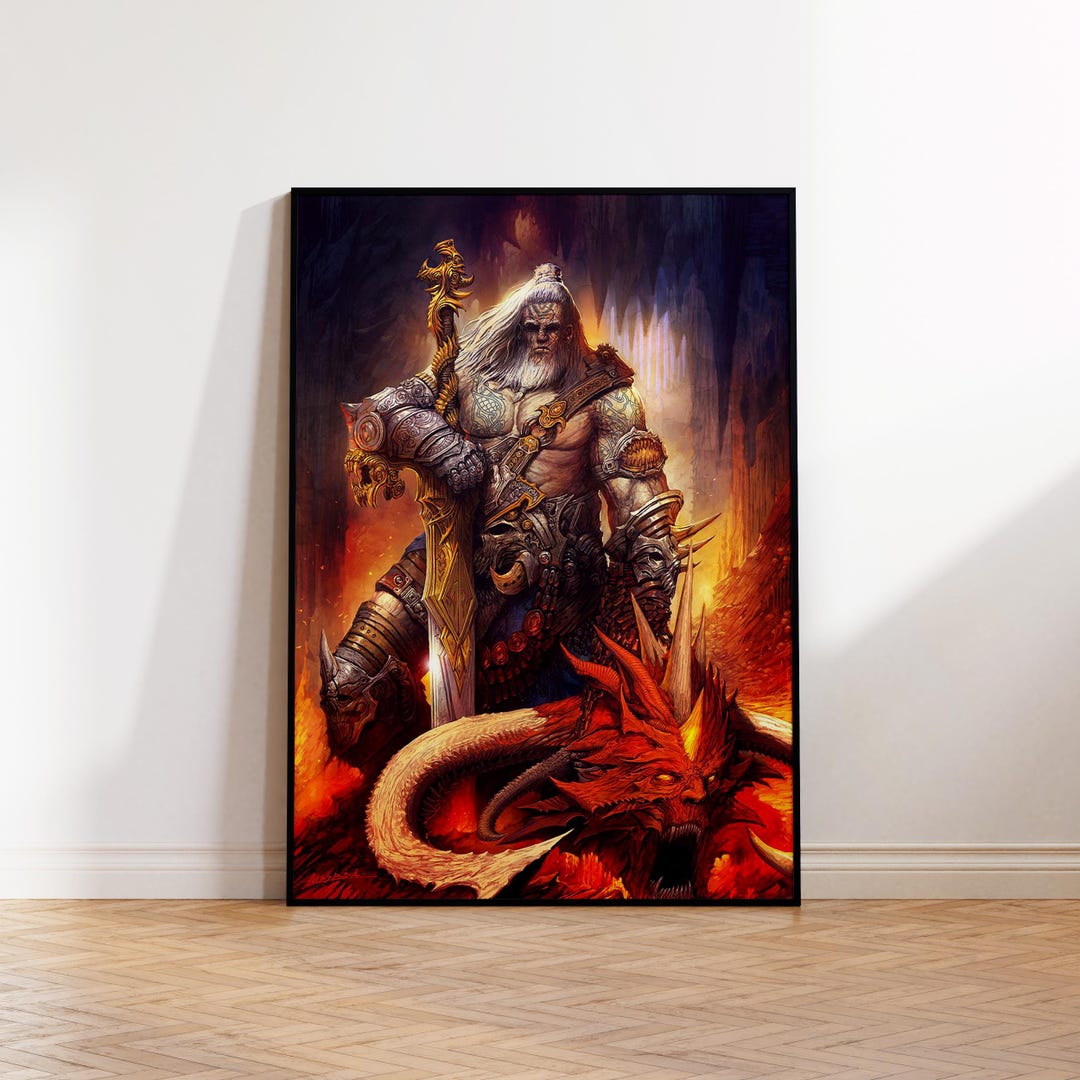 Diablo Game Poster, Wall Art, Wall Decoration, Framed Poster, Classic ...