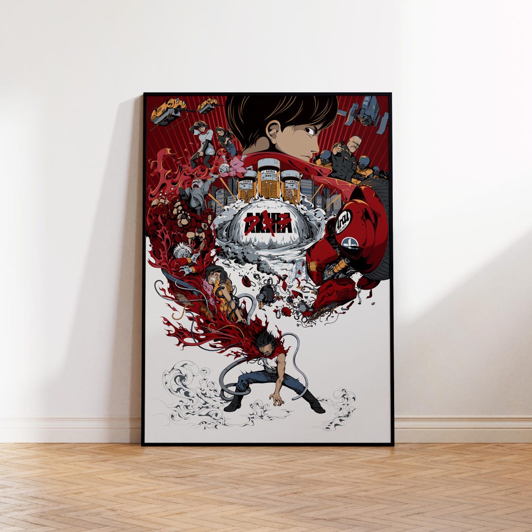 Akira Movie Poster, Wall Art, Wall Decoration, Framed Poster, Classic ...