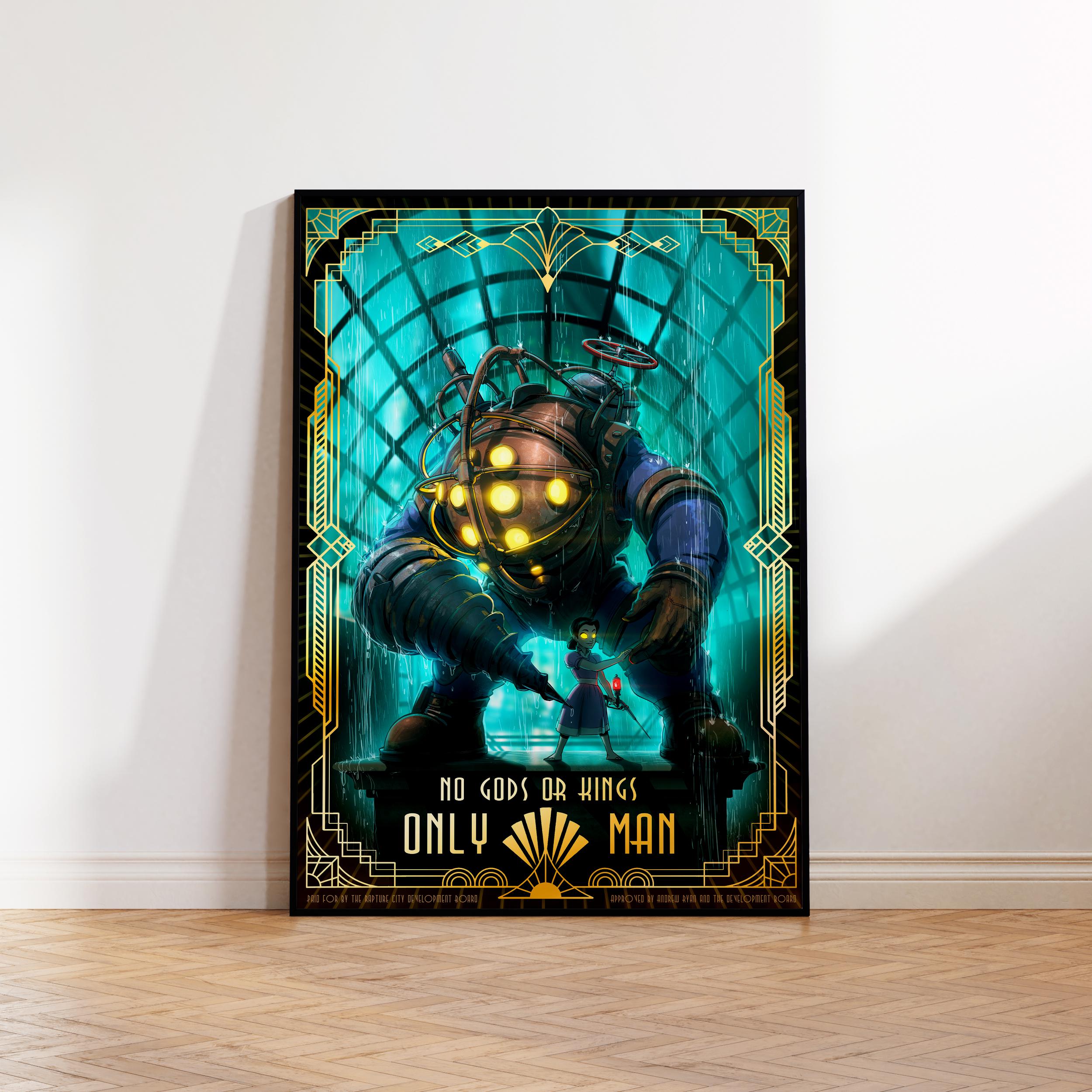 Bioshock Game Poster, Wall Art, Wall Decoration, Framed Poster, Classic ...