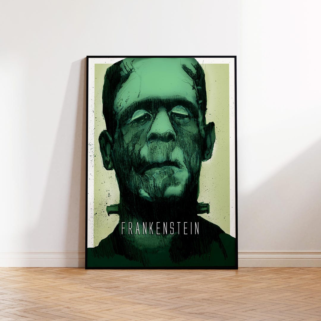 Frankenstein Movie Poster, Wall Art, Wall Decoration, Framed Poster ...