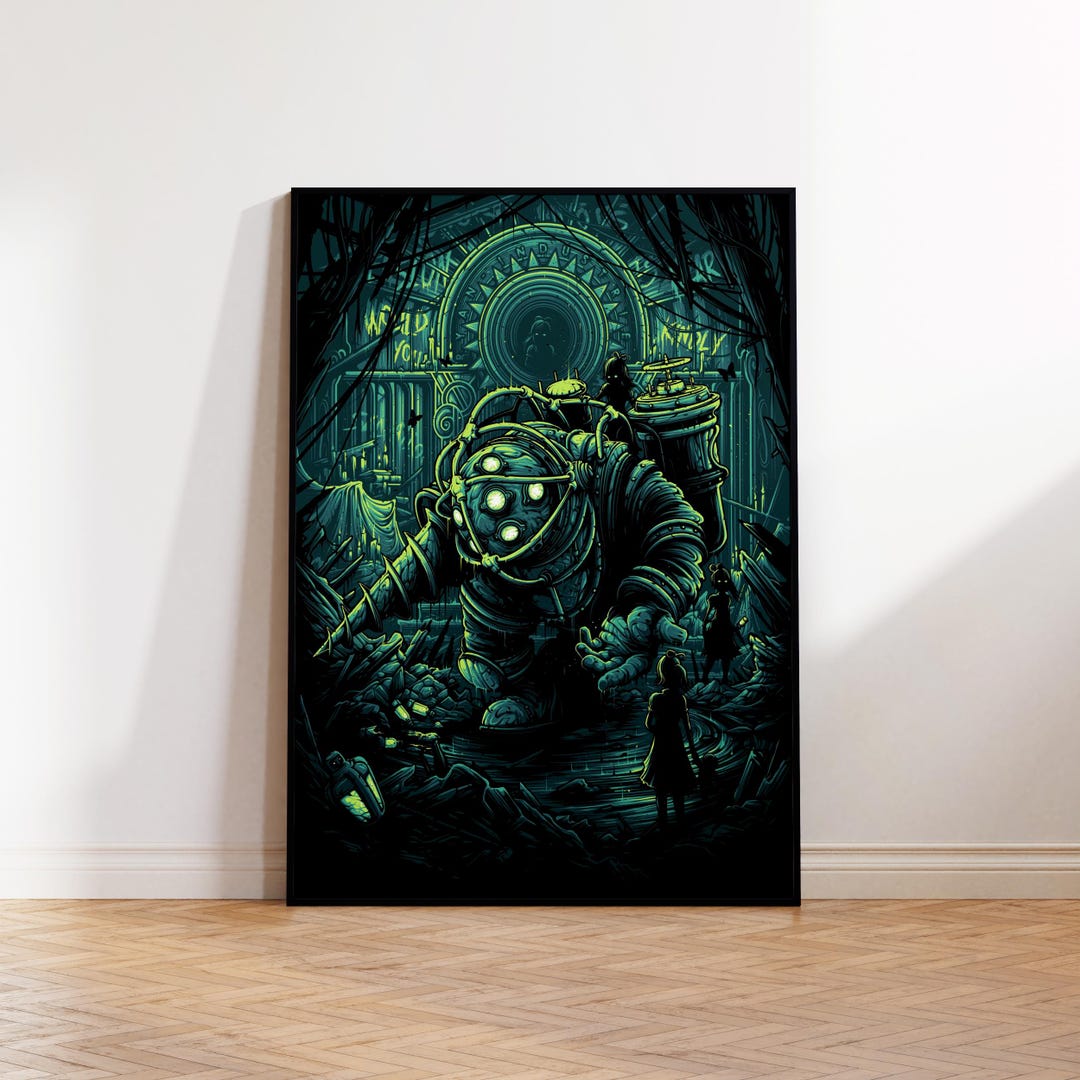 Bioshock Game Poster, Wall Art, Wall Decoration, Framed Poster, Classic ...